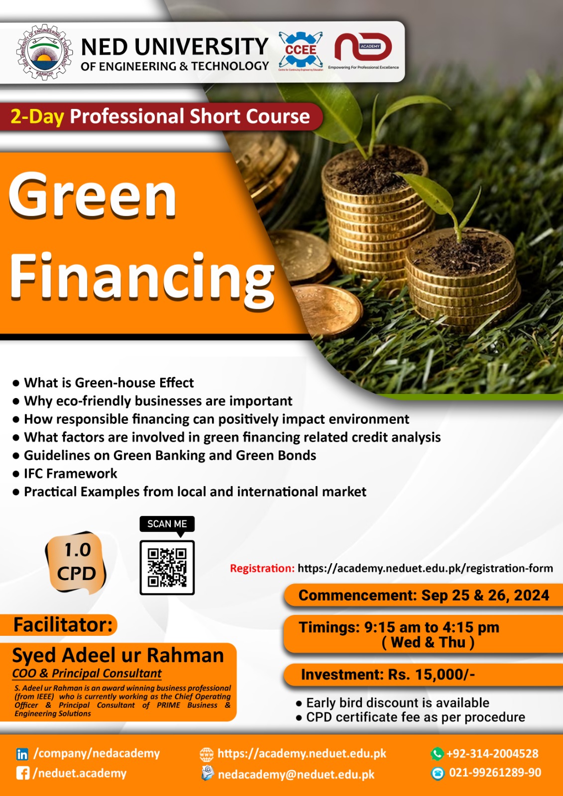 Green Financing | NED Academy - CCEE | CMPP | PTMC